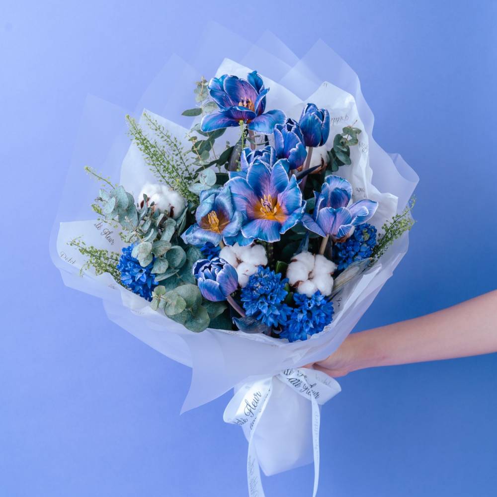 Special Tulip And Hyacinth Flower Bouquet | Petite Fleur