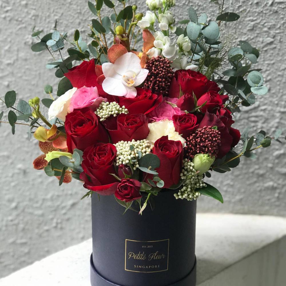 Petite Round Flower Box - Fresh Blooms | Petite Fleur